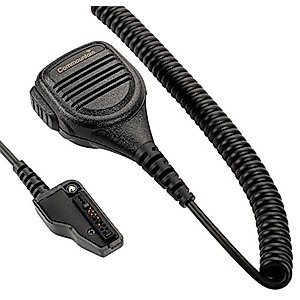 Speaker Mic with Reinforced Cable for Kenwood Radios NX-200 NX-210 NX-300 NX-3200 NX-3300 NX-410 NX-411 NX-5200 NX-5300 NX-5400 TK-2180 TK-3180 TK-5210 TK-5220 TK-5310 TK-5410, Shoulder Microphone