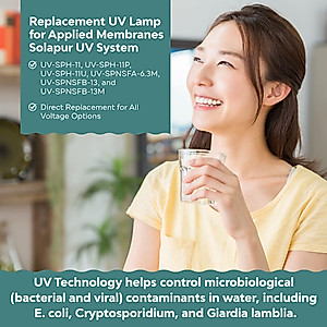 Applied Membranes Inc. UV-Light Water Filter Replacement Bulb, Compatible with UV-SPH-11-L Solapur Ultraviolet Systems, 32.3"