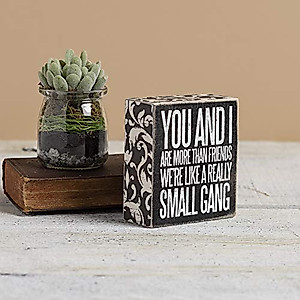 Primitives by Kathy 21338 Floral Trimmed Box Sign, 4" x 4.5", You and I