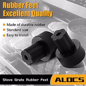 Stove Grate Rubber Feet for Samsung - W10919249 Range Grate Rubber Feet Replacement for Samsung Kitchenaid Maytag Whirlpool, Samsung Stove Parts NX58J5600SG NX58M6630SS NX58F5500SS (14 Pack)