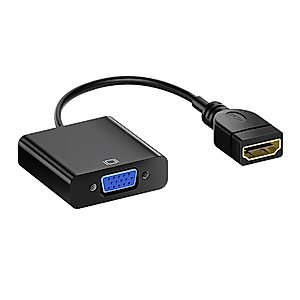 avedio Links HDMI to VGA Adapter, Active HDMI to VGA Converter (Female to Female) with Audio, Support HD 1080P@60Hz, TV Stick, Raspberry Pi, Chromebook, Roku, Xbox (3.5mm Audio Cable Included)