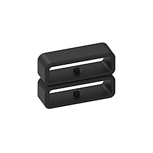 22MM Replacement Fastener Rings Compatible with Garmin Fenix 5,Fenix 6, Fenix 7 Bands(Pack of 6) Silicone Connector Security Loop Keepers Ring for Instinct,Instinct 2/Fenix 5 6 Plus Smartwatch,Black