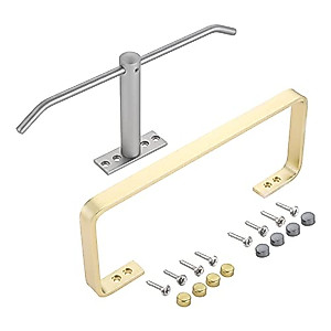 LUCEAE Towel Rails Hand Towel Bar Rack, Bathroom Towel Holder, Bathroom Hotel/Home Bathroom Storage Towel Rack, Robe Towel Holder Rail Bar, Wall Mounted Zinc Alloy Kitchen Towel Bar Hook Bathroom Acce