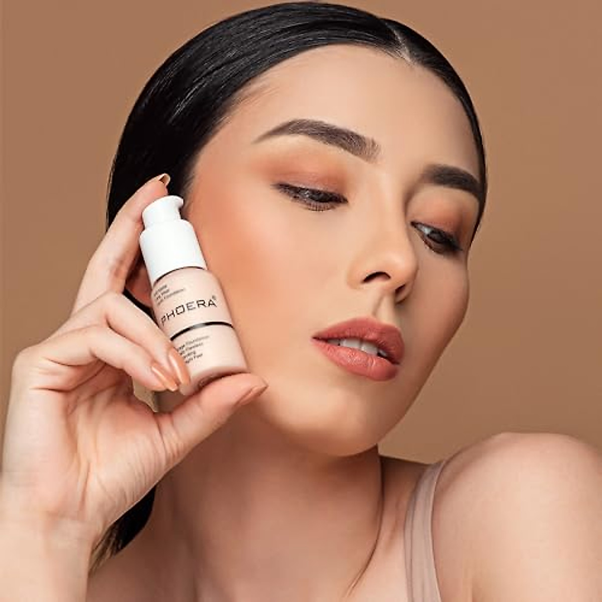 PHOERA Foundation, PHOERA Matte Liquid Foundation,PHOERA Makeup for Women, PHOERA Foundation Full Coverage Concealer, 30ml 24HR Matte Oil Control Concealer (102- Nude)