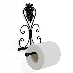 FLOAPA Toilet Paper Holder Classic Bathroom Accessories Vintage Iron Toilet Paper Towel Roll Holder Bathroom Wall Mount Rack Toilet Roll Holder (Color : Brown)