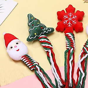 HESUILONG Dog Toys Puppy Teething Chew Toys,Dog Chew Toys Rope Toys,Cat Chew Toys,Safe Braided Rabbit Toys Healthy Gift Christmas Toy