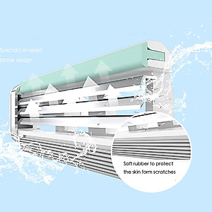 Domon dolly Razors for Women 6 Refills 3 Blades Shaver for Face Legs Bikini area, Comfort Glid, Green