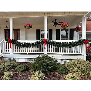 12-Pack Christmas Bows | Premium Handmade with 2.5" Red Velvet Gold Wired Edge Ribbon | Fluffy Not Flat | Indoor Outdoor Handmade Wreath Bows | The Handmade Bow