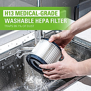 Greenworks 24V Cordless 3Gal Shop Wet/Dry Bare Accessories, Brushless Vacuum Tool Only, Green