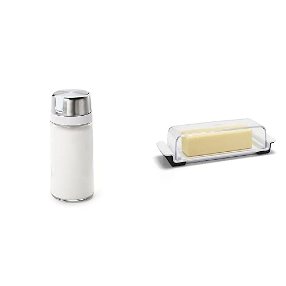 OXO Good Grips Glass Sugar Dispenser and Butter Dish Bundle