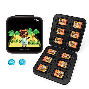 UFOPETIE 12 in 1 Game Card Case for Nintendo Switch Animal Crossing Bear Switch Game Case for Nintendo Switch Game Storage,Compatible with Nintendo Switch Game Card