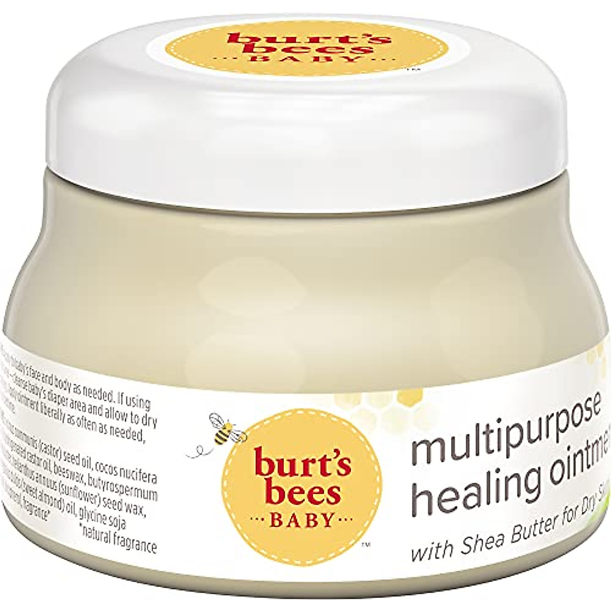 Burt's Bees Baby Healing Ointment, Face & Body Skin Care, Moisturizing with Shea Butter, 100% Natural, 7.5 Ounce