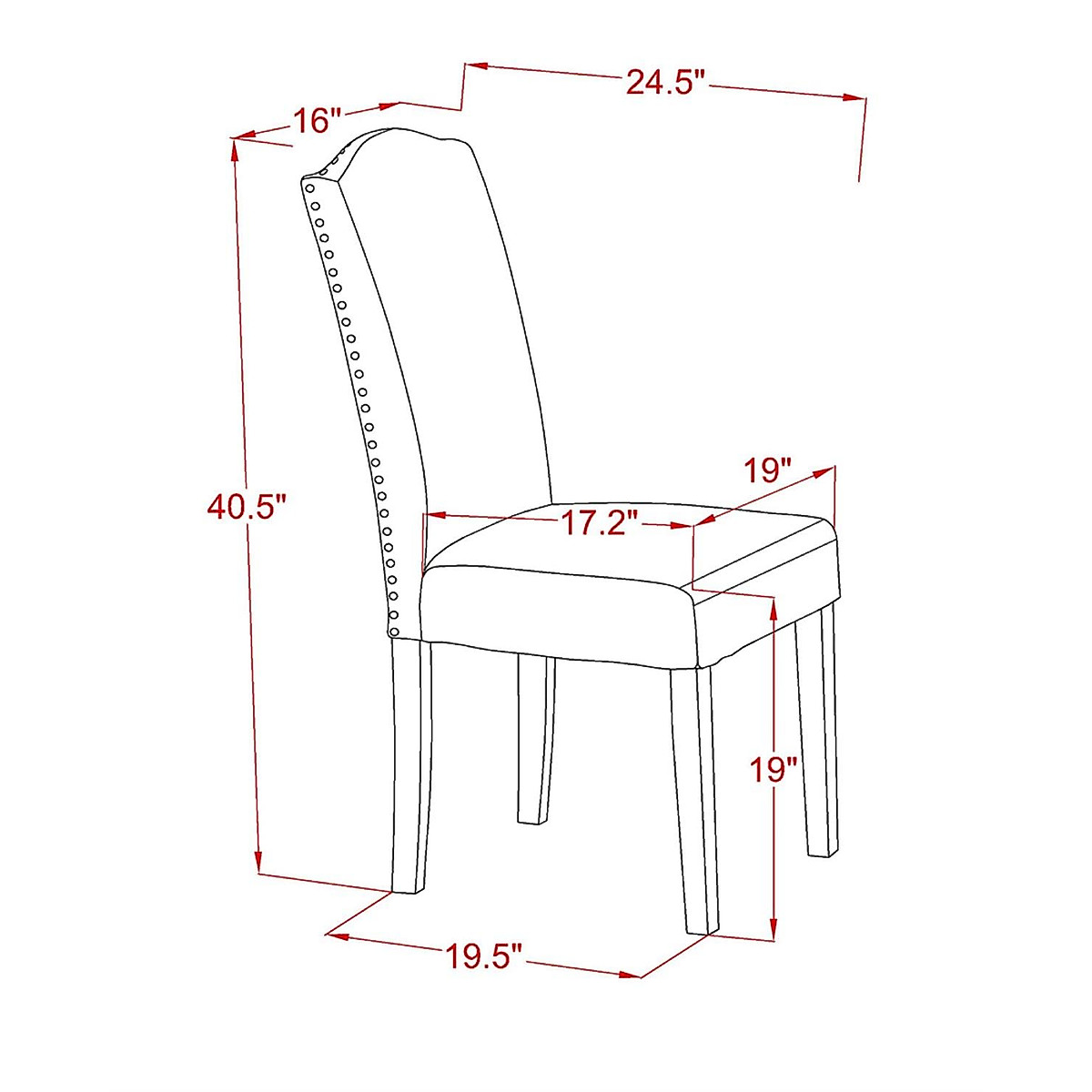East West Furniture SHEN5-BLK-20 5 Piece Dining Room Table Set Includes a Round Kitchen Table with Pedestal and 4 Dark Gotham Linen Fabric Upholstered Chairs, 42x42 Inch, Black