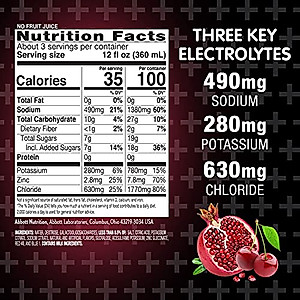 Pedialyte AdvancedCare+ Electrolyte Drink with 33% More Electrolytes and has PreActiv Prebiotics, Chilled Cherry Pomegranate, Ginger, 33.8 Fl Oz