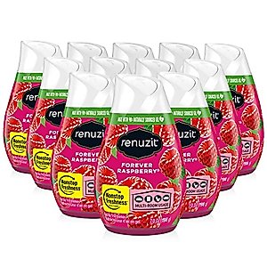 Renuzit Adjustable Solid Gel Air Freshener, Forever Raspberry, 12 Count
