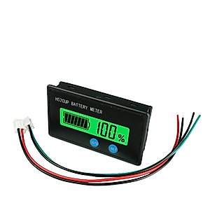 Taidacent BMS LCD Monitor Isolated RS485 Battery Meter RS485 Modbus Energy Meter Lithium Battery Voltage Current Coulomb Display