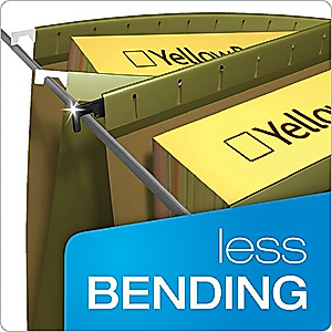 Pendaflex SureHook Reinforced Hanging Folders, Letter Size, Standard Green, 20 per Box (8-1/2 x 11)