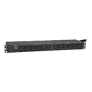 Tripp Lite Basic PDU, 30A, 24 Outlets (5-15R), 120V, L5-30P Input, 15 ft. Cord, 1U Rack-Mount Power (PDU2430)