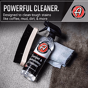 Adam's Polishes Carpet & Upholstery Cleaner (2-Pack) - Powerful Car Carpet Cleaner For Auto Detailing, Fabric Interior Solution, Stain Remover Spray For Car Seat, Floor Mats & More