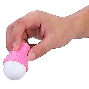 Pink Silicon Ball Pickup Suction Cup Tee Ball Retriever Sucker Grabber er Training Accessory Put On Putter Grip