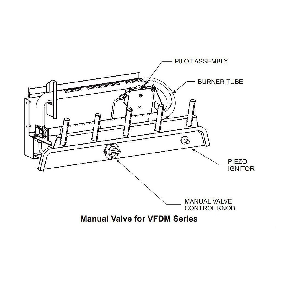 Empire VFDM24LBP Manual 5-Piece 24" Ceramic Fiber Log Set - LP