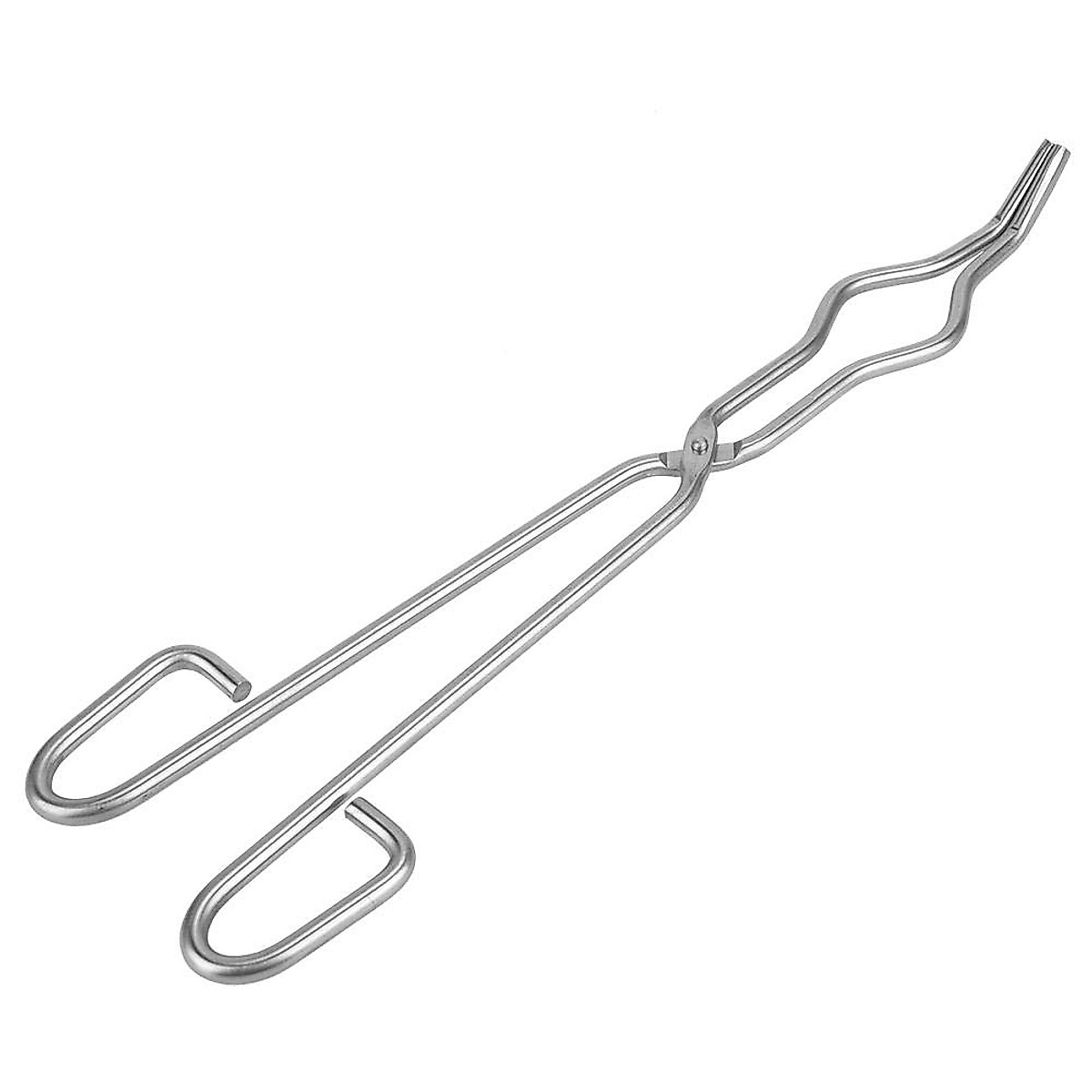 Crucible Tongs for Laboratory Stainless Steel Professional Crucible Forceps Clamp Beaker Holder Pliers(400mm)