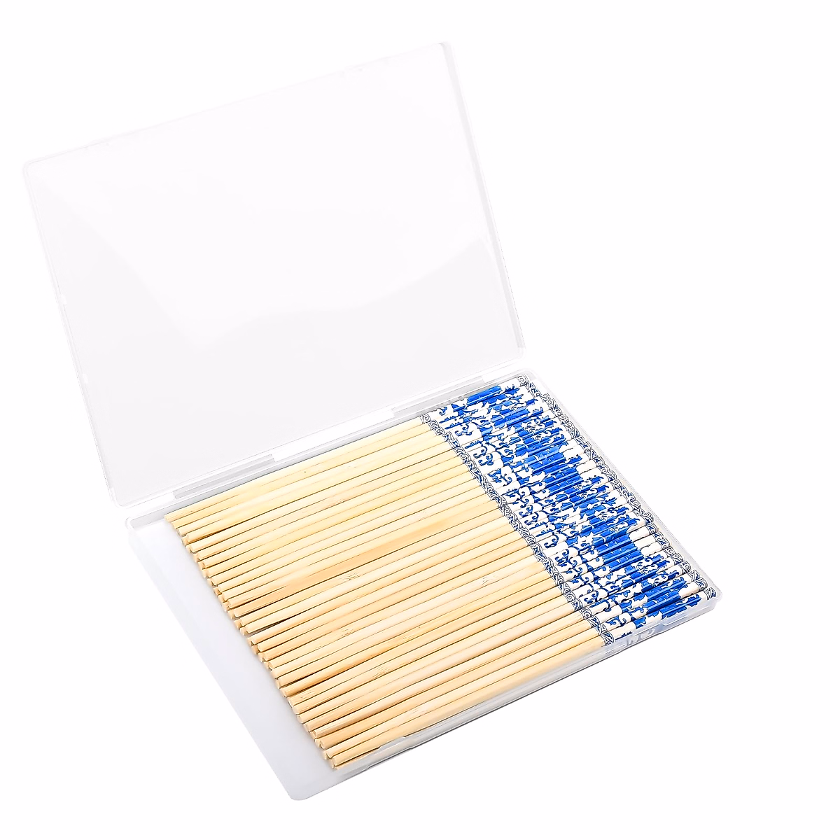 OFCOX Chopsticks Disposable, Disposable Chopsticks, Wooden Chopsticks, Bamboo Chopsticks, Premium Chop Sticks for Japanese Sushi and Chinese Dishes, Individually Wrapped, Solid No Splinter. 25 Pairs