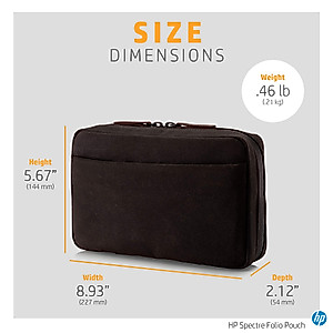 HP Spectre Folio Pouch (Waxed Canvas, 5DC31AA)