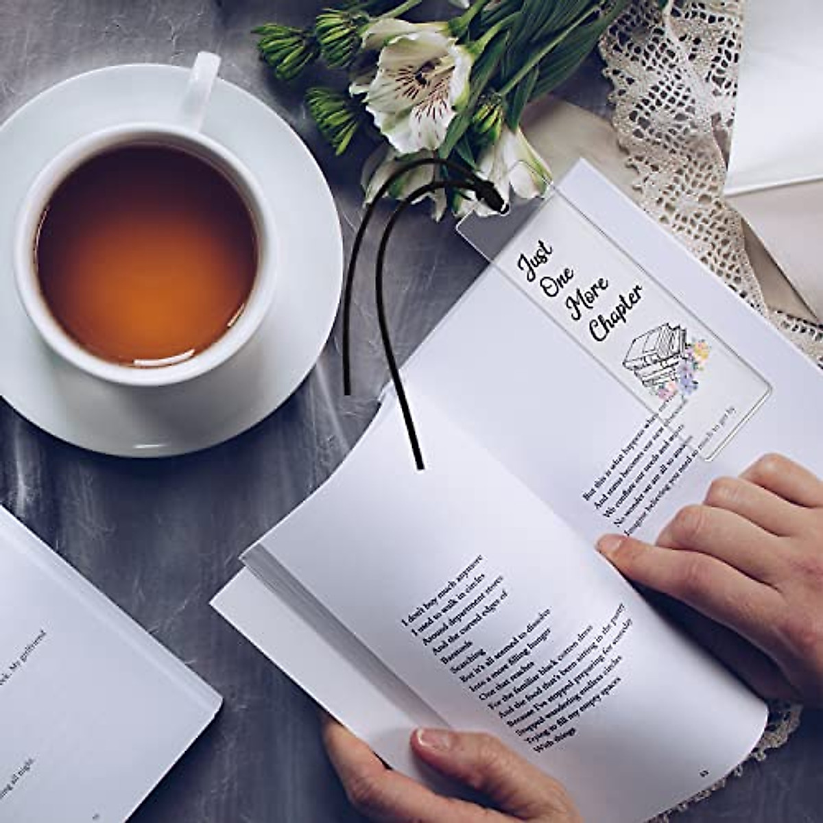 Thank You Gifts - Just One More Chapter Inspirational Bookmark Gifts, Friendship, Women Friends Coworkers Girls Lovers Daughter Gifts New Job Gifts for Her - Inspirational Bookmark