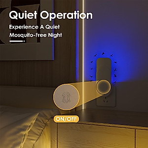 TIENBE Flying Insect Trap, 2 in 1 Indoor Plug-in Fruit Fly Trap, 1 Trap White and 6 Glue Cards, Fruit Fly Traps for Gnat, Moth, Mosquito, Suitable for Every Part of The Home