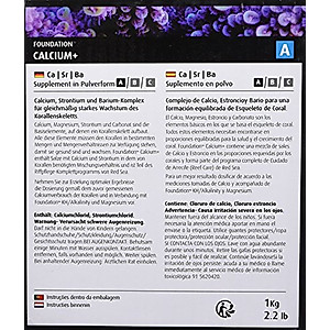 Red Sea Fish Pharm ARE22017 Reef Foundation Calcium/Strontium Supplement-A for Aquarium, 1kg