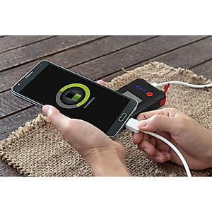 VECTOR SS6LV 1200 Peak Amp Lithium Jump Starter Battery Booster, USB-A(2.1 Amps), USB-C(3.1 Amps), Power in & Out, LED Work Light, & Heavy Duty Powder Coated Clamps