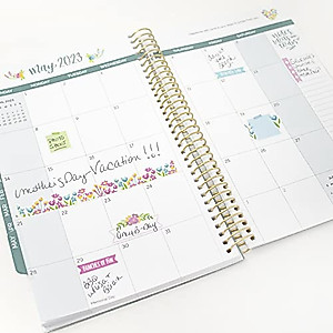 bloom daily planners Decorative Floral Planner Sticker Sheets - Variety Sticker Pack for Decorating, Planning, Scrapbooking, etc.