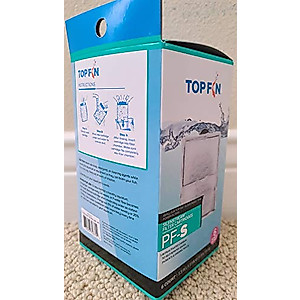 Top Fin Silenstream PF-S Small Filter Cartridges (6 Count) Refill for PF10 Power Filters (5.5in x 3.1in)