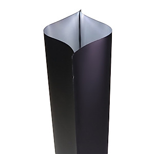 Pack of 100 Double-Sided Matte Black Open Top Non-Resealable Stand-Up Bags (5.1" x 7.5", Matte Black)