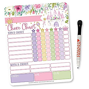 Princess Kids Chore Chart Magnetic, Reward Chart for Kids, Good Behavior Chart for Kids at Home, My Responsibility Chart for Kids, Magnetic Reward Chart for Kids Behavior, Chore Chart for One Child