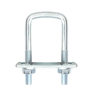 10 Pack Square U-Bolts 1-3/8 inch Inner Width, Galvanized Steel Square Trailer U-Bolts, Square Bend U-Bolts, U Clamps, Adjustable Length: 1-3/8-2-3/8 inch(35-60mm)