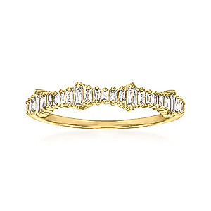 Ross-Simons 0.20 ct. t.w. Baguette Diamond Ring in 14kt Gold