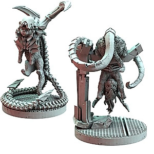 Rebel Studio Nemesis Space Cats Collectible Miniatures - Enhance Your Gameplay with 4 Plastic Cat Miniatures! Ideal for Collectors, Ages 14+, 1-5 Players, 1-2 Hour Playtime, Made