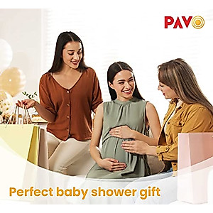 Pavo Baby Milestone Blanket - Baby Monthly Milestone Blanket for Boys Girls - Sleeping Elephant Twinkle Little Star - Neutral First Year Growth Months Chart - Premium Shower Gifts for Newborn 60"x40"