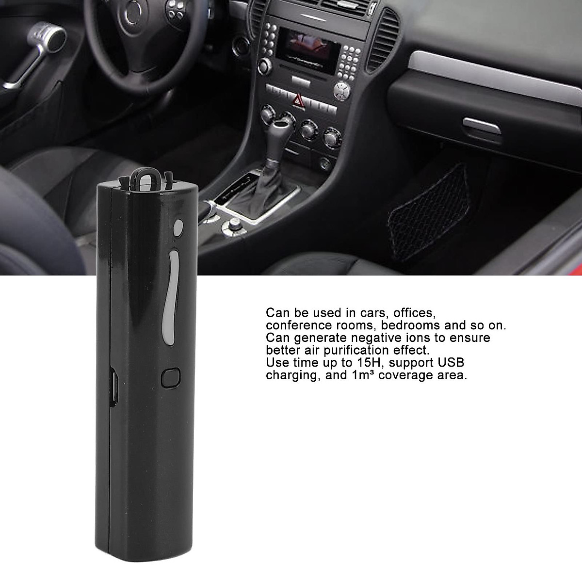 Fdit Wearable Air Purifier Negative, Air Purifier Wearable Lavalier Negative Ion Air Purifier Portable Mini Air Ionizer For Home Car