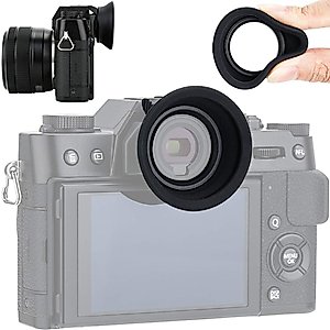 Soft Silicon Camera Viewfinder Eyecup Eyepiece Eyeshade for Fujifilm Fuji X-T30II X-T30 II X-T20 X-T10 Eye Cup Protector Cushion (Hot Shoe Mount Installation)
