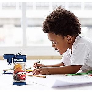 THERMOS FUNTAINER 12 Ounce Stainless Steel Vacuum Insulated Kids Straw Bottle, Cars