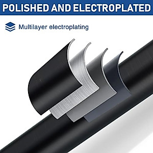 HANEBATH 16 Inch Extra Long Stainless Steel Shower Arm with Flange, Oil Rubbed Bronze Shower Head Extension Arm