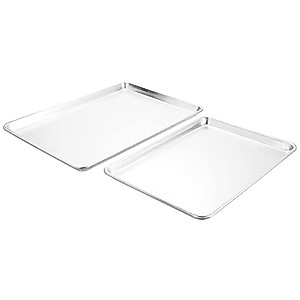 Nordic Ware Natural Aluminum Commercial Baker's Half Sheet and Big Sheet