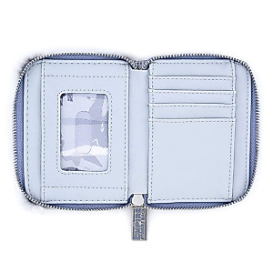 Loungefly x Star Wars The Empire Strikes Back 40th Anniversary Hoth Faux Fur Zip-Around Wallet (Blue, One Size)