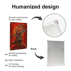 Adeptus Mechanicus 1 physical culture Poster Signs 8 x 12 Inch Decor Funny Chic Art Wall Decort Home Yard Signs Bar Hotel Cafe Pub Indoor Outdoor restauran