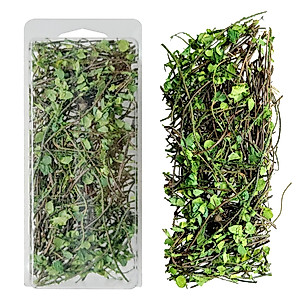 Woohome Model Scenery Leaf, 1 PCS Realistic Miniature Leaves Simulation Leaves with Tweezers for Train Landscape Railway Artificial Grass Modeling