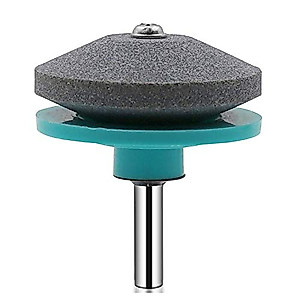 BE-TOOL Blade Sharpener,4PCS Garden Tool Sharpener Faster Universal Grinding Rotary For Any Power Drill Hand Drill（Cyan）