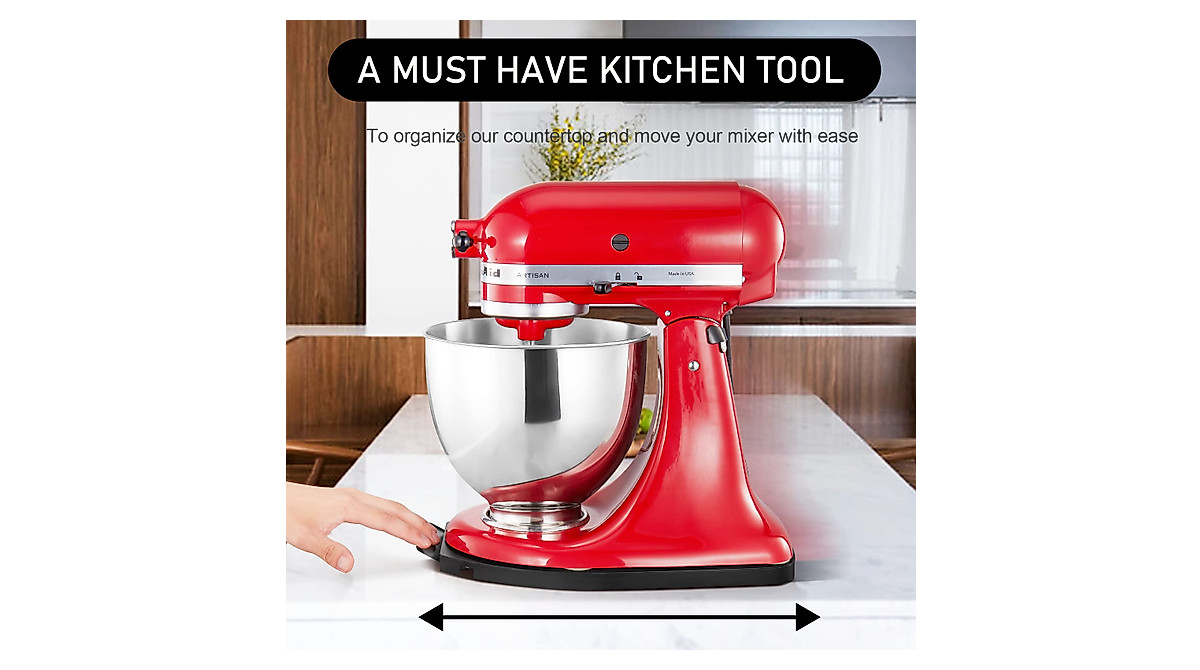 KitchenAid Mixer Slider Tray with Smooth Rolling Wheels